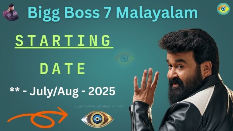 Bigg Boss Malayalam 7 Start Date (2025): Premiere Time, Best Channel ...